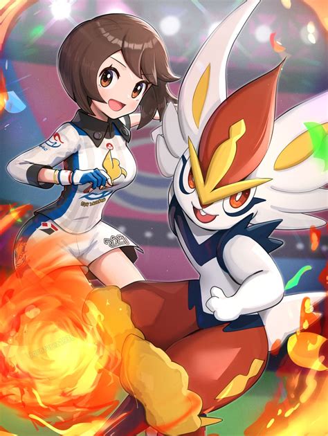 Gloria And Cinderace Pokemon And 1 More Drawn By Gonzarez Danbooru