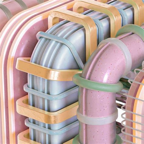 Abstract Composition Cinema4d Redshift Rcinema4d