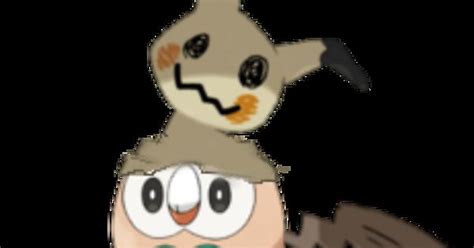 Mimichu Rowlet Fusion Pokemon Sun Moon Starters Mimichu Rowlet Fusion