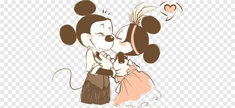 Minnie And Mickey Mouse Kissing Wallpaper