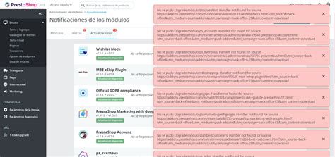 Cannot Upgrade Module Xxxxxx Handler Not Found For Source · Issue