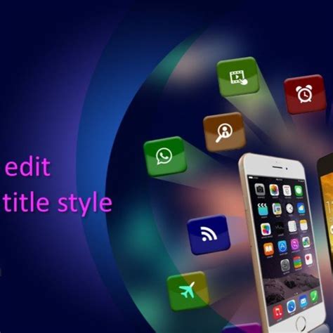 Free Apps Powerpoint Template For Communication And Technology