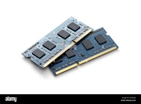 Computer RAM Random Access Memory Modules On The White Background Stock Photo Alamy