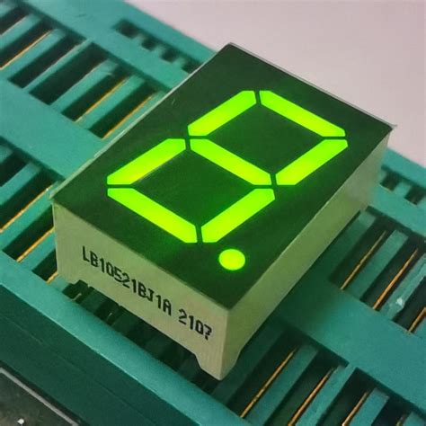 yellow green 13 2mm 7 segment led display single digit common anode for