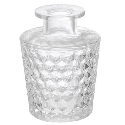 Clear Glass Diffuser Bottle Refillable Jar For Aromatherapy 1 Set