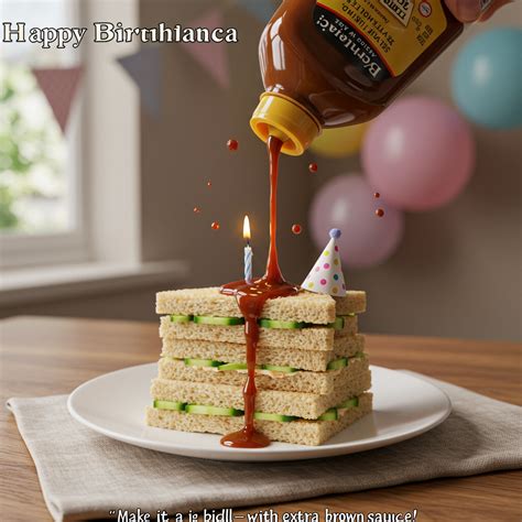 Food Presentation Birthday Cards Ideas Silly Robot Cards
