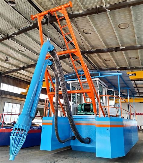 Slurry Pump Excavator Barge Used For River Mining And Sand Dredging