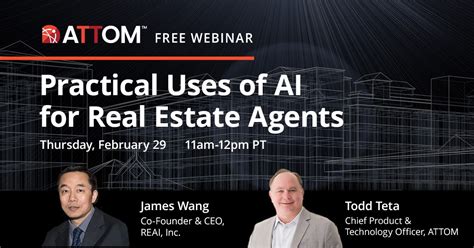 Practical Uses Of Ai For Real Estate Agents Attom