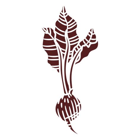 Design Png E Svg De Beterraba Com Folhas Cortadas Para Camisetas