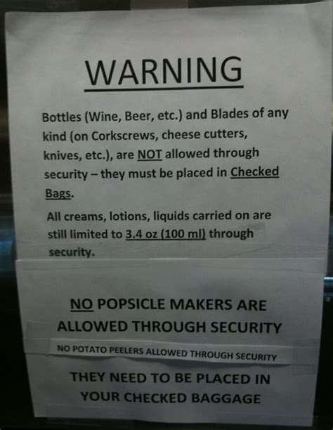 Aspen Airport Security No Popsicle Makers Or Swag Allowed Eater
