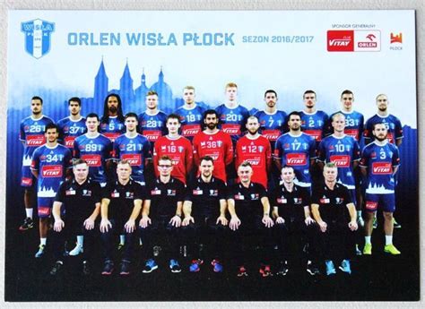 Orlen Wisla Plock Handball Team 2016 2017 Season Photos Postcards
