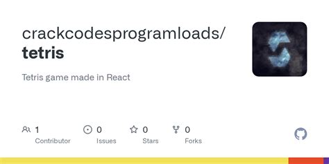 Github Crackcodesprogramloadstetris Tetris Game Made In React