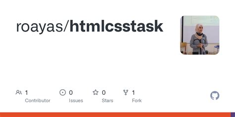 Github Roayas Htmlcsstask