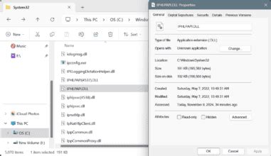 IPHLPAPI DLL Is Missing Or Not Designed To Run Solved