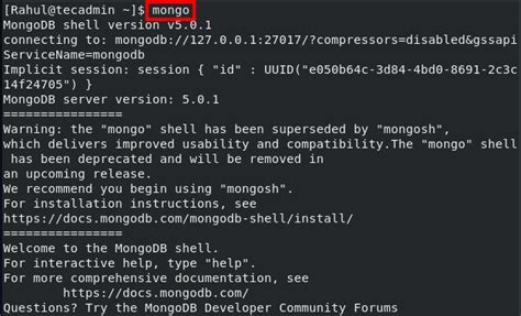 How To Install And Secure Mongodb On Centos 8 Tecadmin