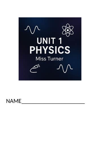 Applied Science Btec Unit 1 Physics Workbooklet Advanced Waves Teaching Resources
