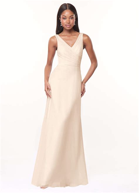 White Alabaster Azazie Nala Bridesmaid Dresses Azazie