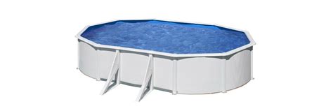 Hors Sol Atlantis Acier Blanc Ovale Gre X X H M Piscine Center