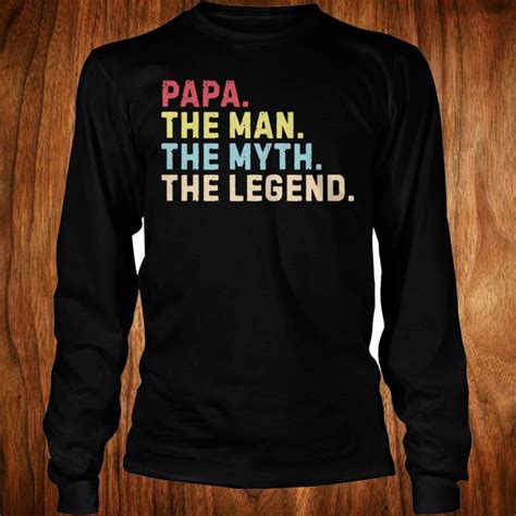 Premium Papa The Man The Myth The Legend Shirt Kutee Boutique