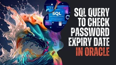 Sql Query To Check Password Expiry Date In Oracle