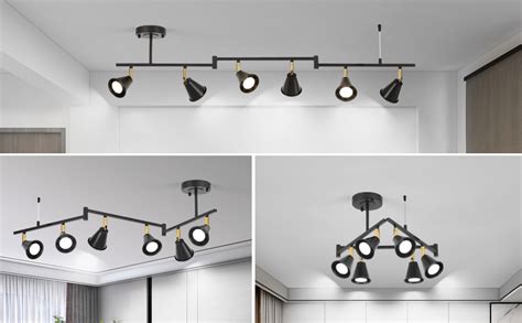 Seeblen 6 Light Modern Track Lighting Fixtures Ceiling Flexible