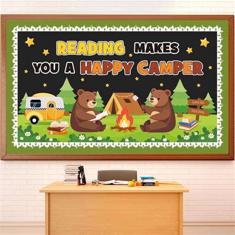 Camping Bulletin Board Woodland Classroom Decorations We Are Happy