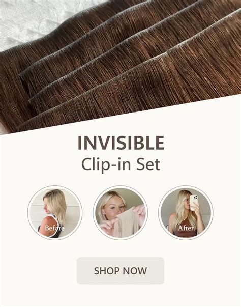Try Invisible Clip In Hair Extensionsgrow Out Of Scalpendaring