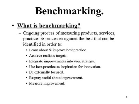 Benchmarking In Logistics And Supply Chain Management Compiled