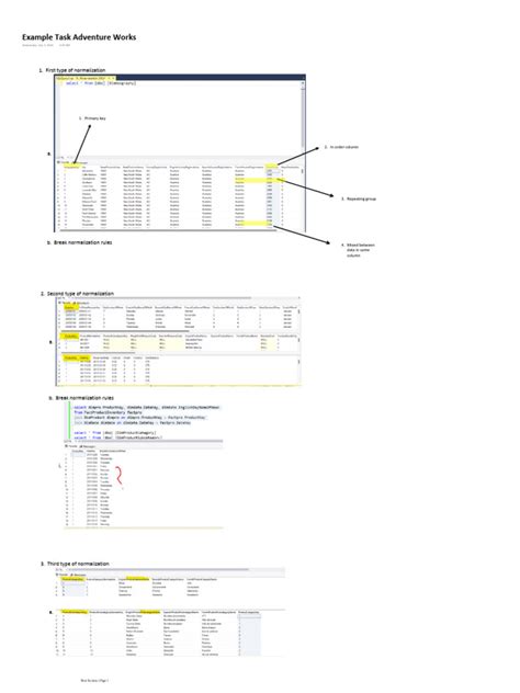Normalization Task Pdf