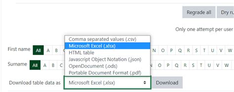 How To Export Grades To An Excel File