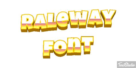 Raleway Font Font Animated  Logo Designs
