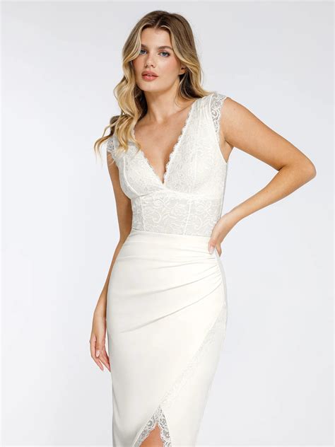 Shapewear Sculpting Lace Bodysuit Or Slimming Midi Skirt Popilush®