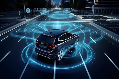 Premium Photo Connected Car Autonomous Vehicle Autonomous Car Vehicletovehicle V2v Communication