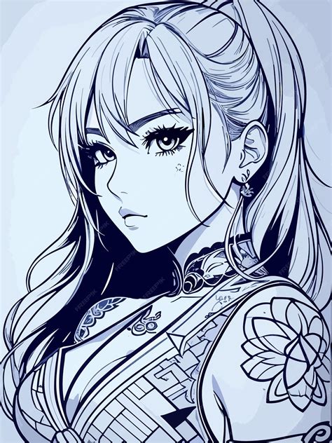 Premium Vector Vector Beautiful Girl Sketch Artwork
