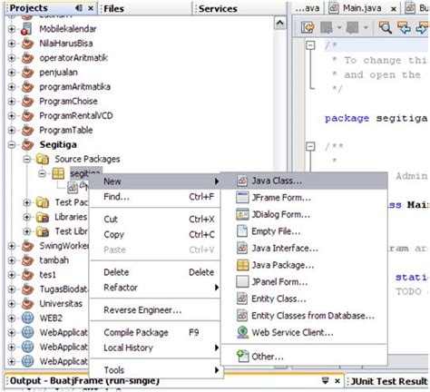 Gudang Tutorial Pembuatan Program Segitiga Menggunakan Konstruktor Di Java Netbeans