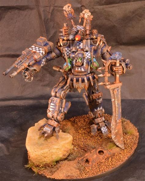 Ork Looted Dreadknight Warhammer 40k Artwork Warhammer Art