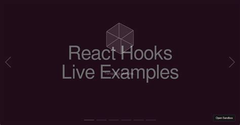 React Hooks Presentation Forked Codesandbox React Hooks Presentation Forked Codesandbox