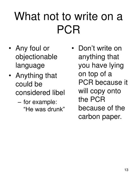 PPT Writing A PCR PowerPoint Presentation Free Download ID