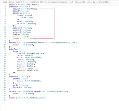 ContentList Clicks On Elements Provided Via Action Prop Triggers