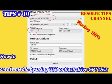How To Create Windows Installation Media By Using USB Or Flash Drive GPT Disk YouTube