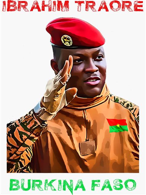 Burkina Faso Ibrahim Traoré Thomas Sankara Sticker For Sale By Mapl