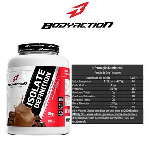 Whey Isolate Definition 2kg Body Action Promoção R 14900 Em
