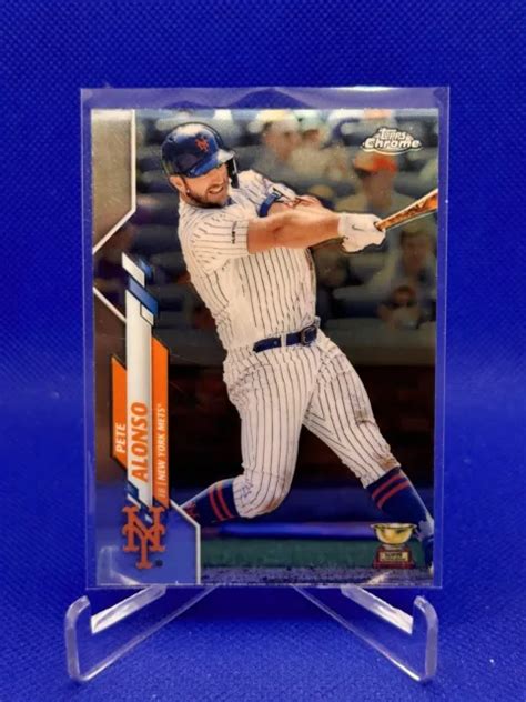 Carte Gold Cup Pete Alonso 2020 Topps Chrome New York Mets Ny Recrue