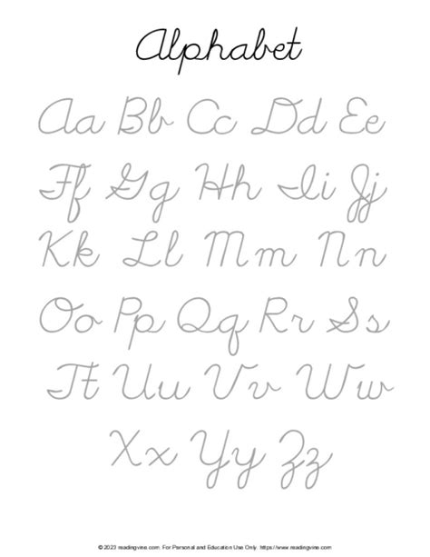 Cursive Writing Practice Sheets Pdf
