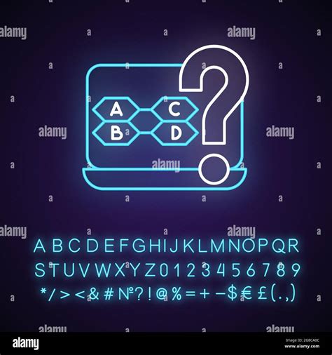 Trivia Games Neon Light Icon Stock Vector Image And Art Alamy