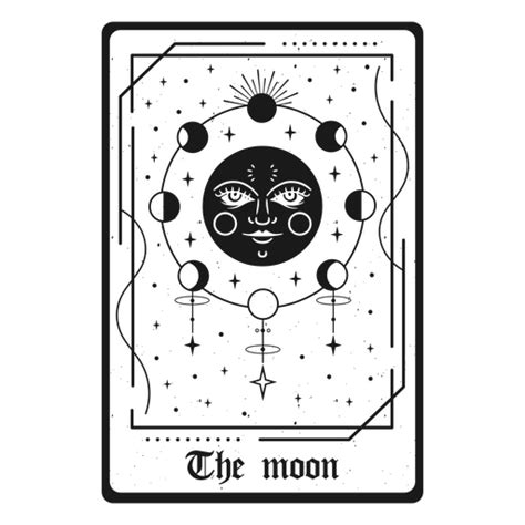Designs Png De Carta Da Lua Para Camisetas E Merch