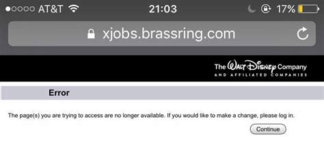 Dashboard Error Messages