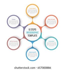 Circle Flow Chart Seven Elements Circle Stock Vector Royalty Free Shutterstock