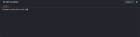 Bekerja Dengan AWS CloudShell AWS CloudShell
