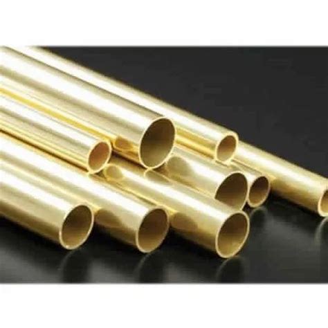 Brass Round Tube For Chemical Handling Wall Thickness 04 To 100 Mm